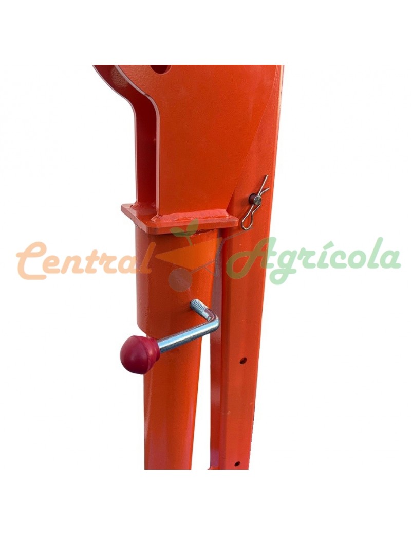 Tecle Grúa Pluma Giratoria 500KG Malacate Manual (piola acero)