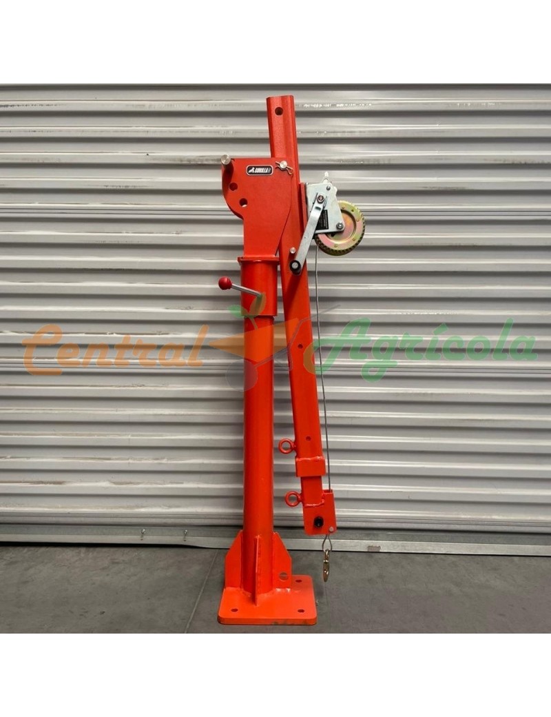 Tecle Grúa Pluma Giratoria 500KG Malacate Manual (piola acero)