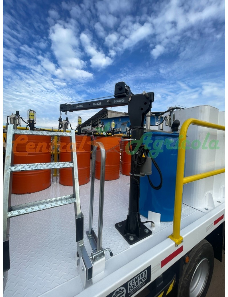 Tecle Grúa Pluma 12v Portátil Capacidad 500 Kg levante con winche y ...