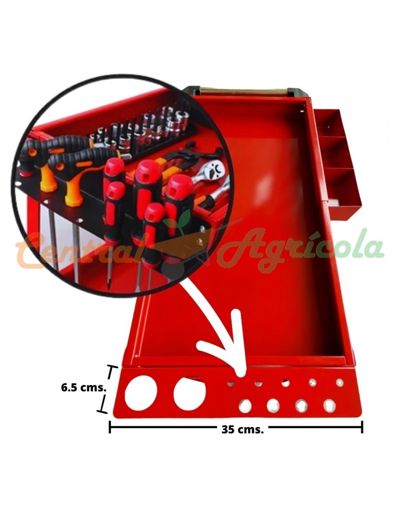 Carro Metálico Organizador de Herramientas con Ruedas Desarmable