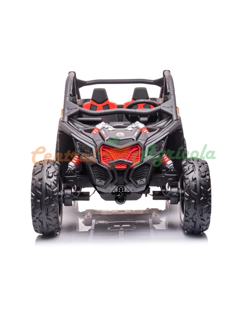 Can-Am 4X4 Niño 24V Maverick RS UTV Ruedas EVA y Cuero