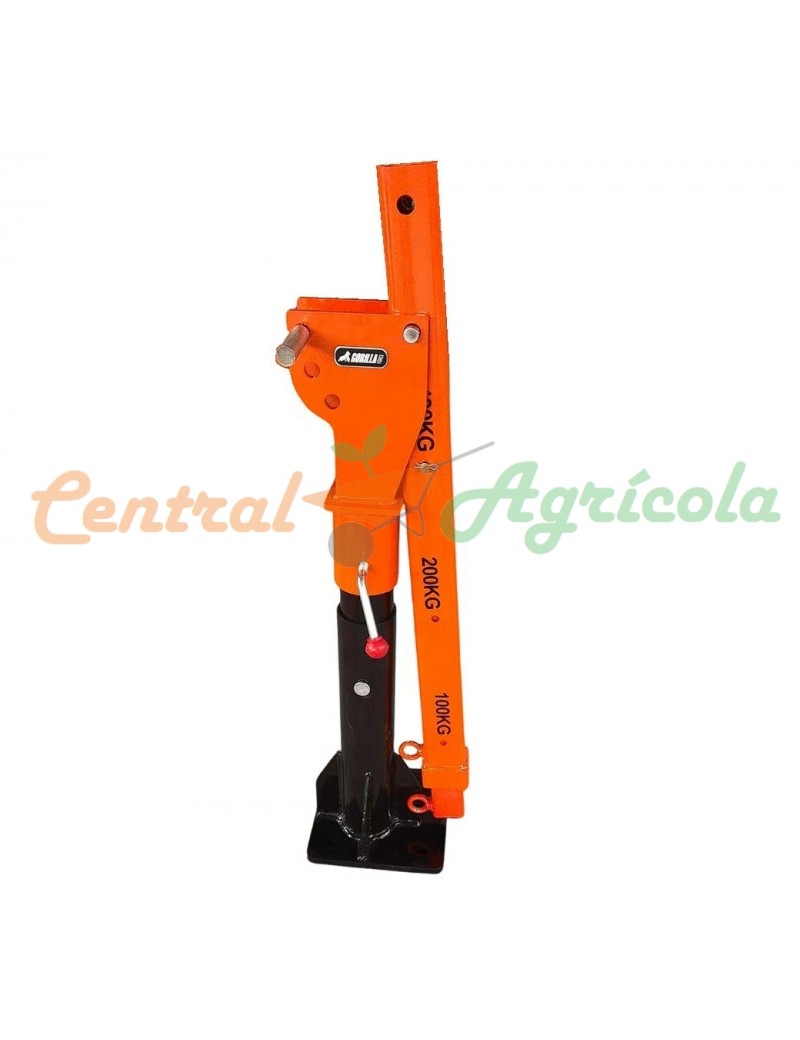Tecle Grúa Pluma Pick Up Extensible Gorilla Force 400kg Piola Sintética