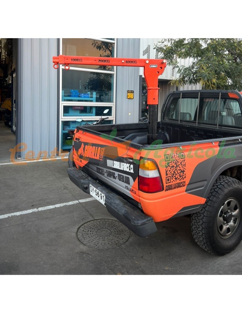 Tecle Grúa Pluma Pick Up Extensible Gorilla Force 400kg Piola Sintética