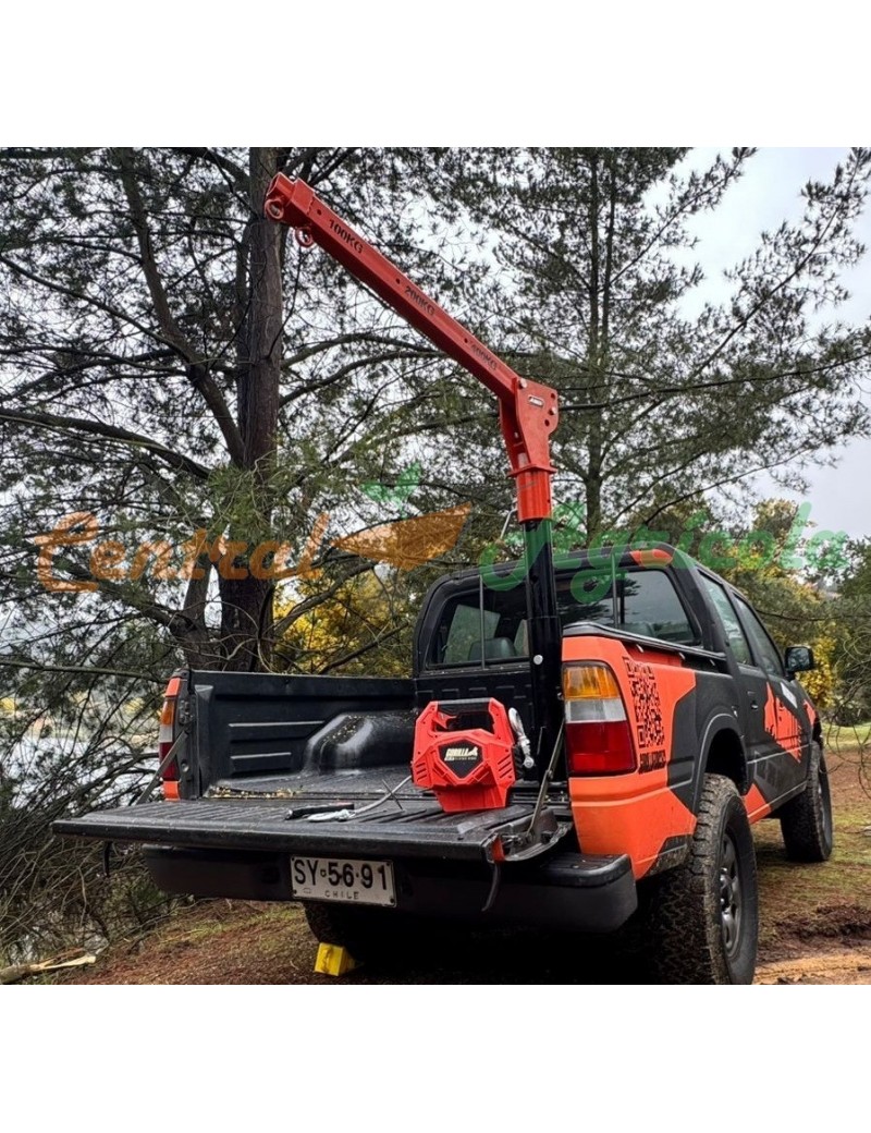 Tecle Grúa Pluma Pick Up Extensible Gorilla Force 400kg Piola Sintética