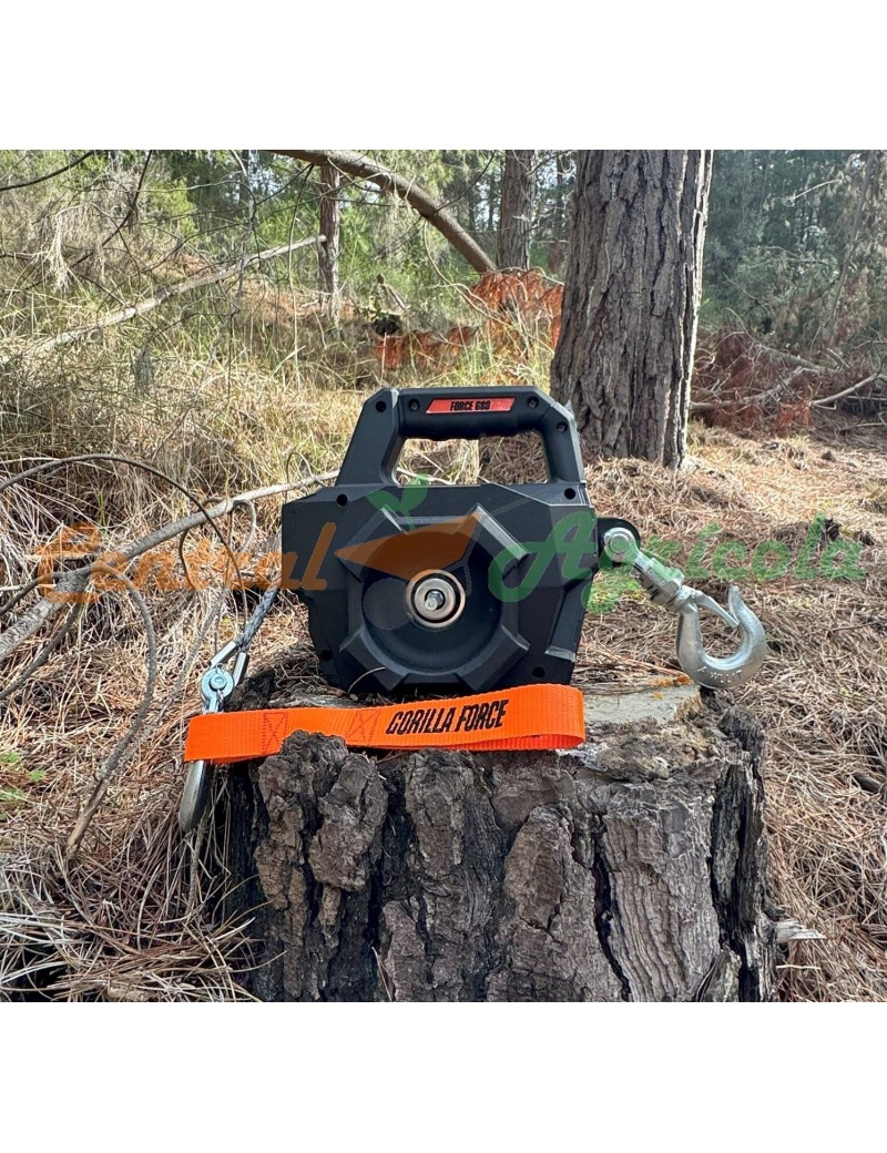Gorilla Force 680 Winche portátil para taladro (piola sintética 12mts)